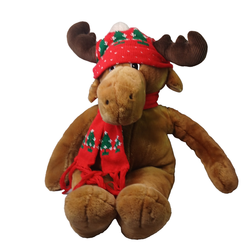 Christmas Moose Plush Commonweatlth Vintage 1986 Mooseltoe 23" Scarf ...