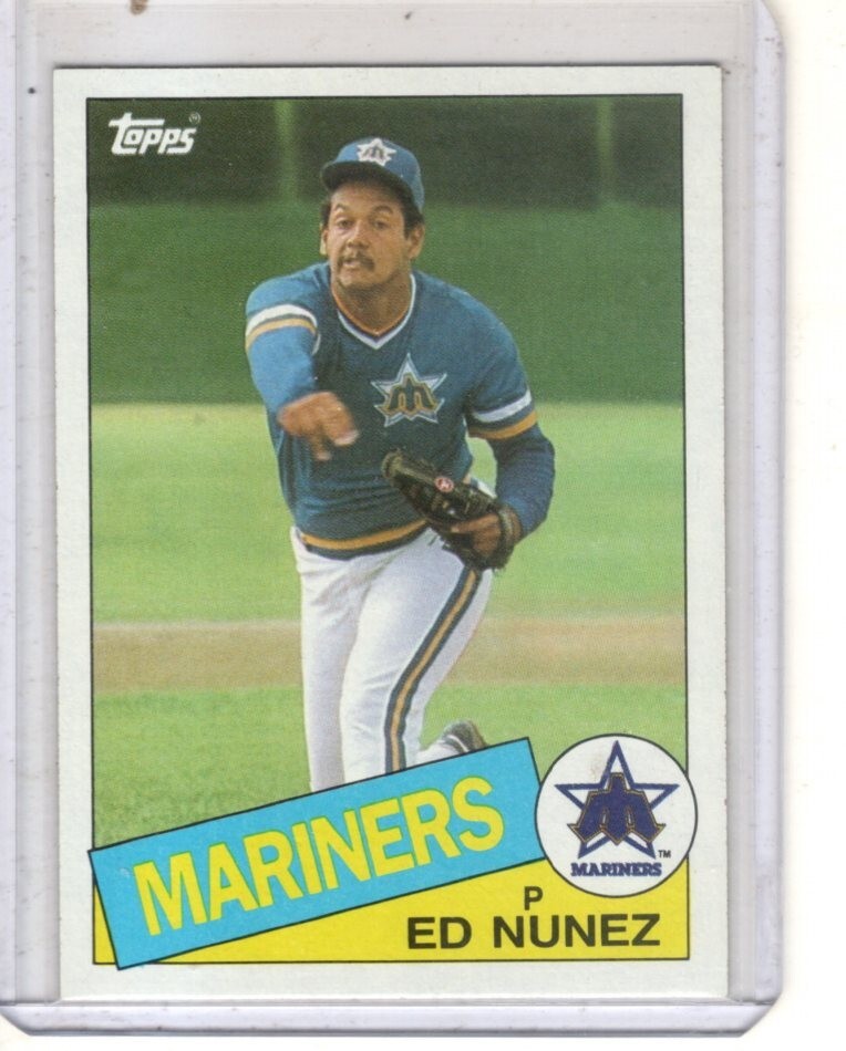 1985 Topps - #34 Edwin Nunez Seattle Mariners baseball card | eBay