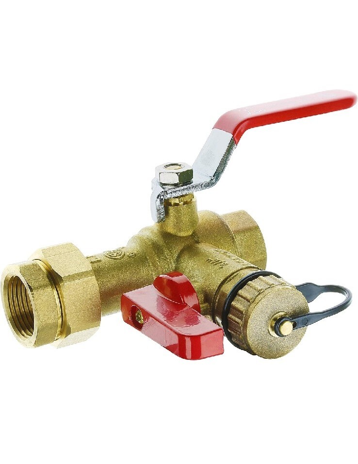HYDRO MASTER Tankless Water Heater Service Valve Kit with Pressure ...
