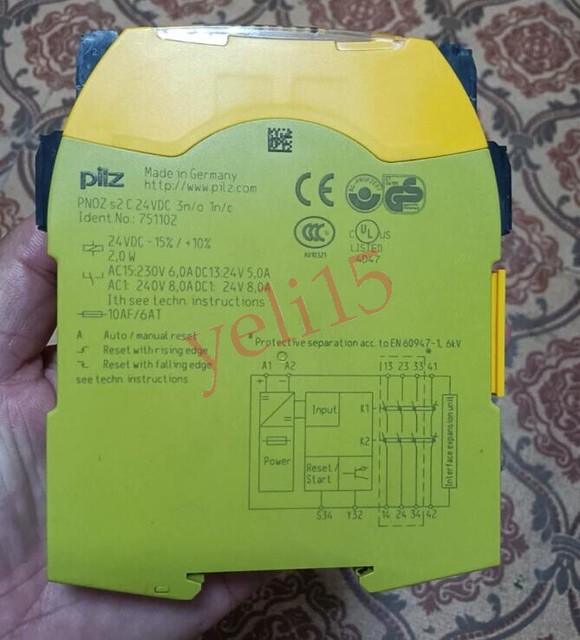 Pilz PNOZ S2 24VDC 3 N/O 1 N/C Safety Relay - 751102 for sale online | eBay