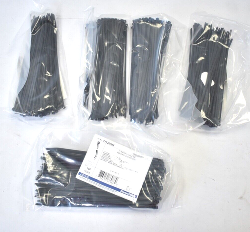 Thomas & Betts Cable Ties Indoor/Outdoor Use TY5242MX Black 500 Pack ...