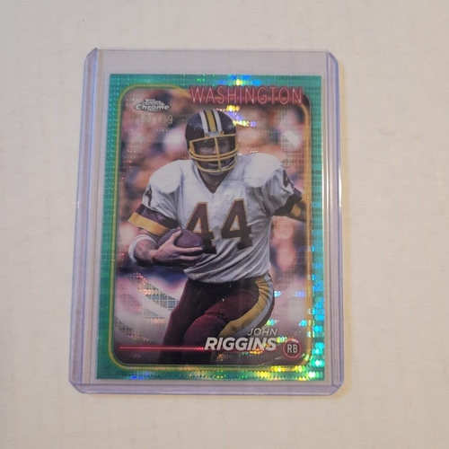 2024 Topps Chrome Aqua Sonar Refractor John Riggins #194 Redskins 112/ ...