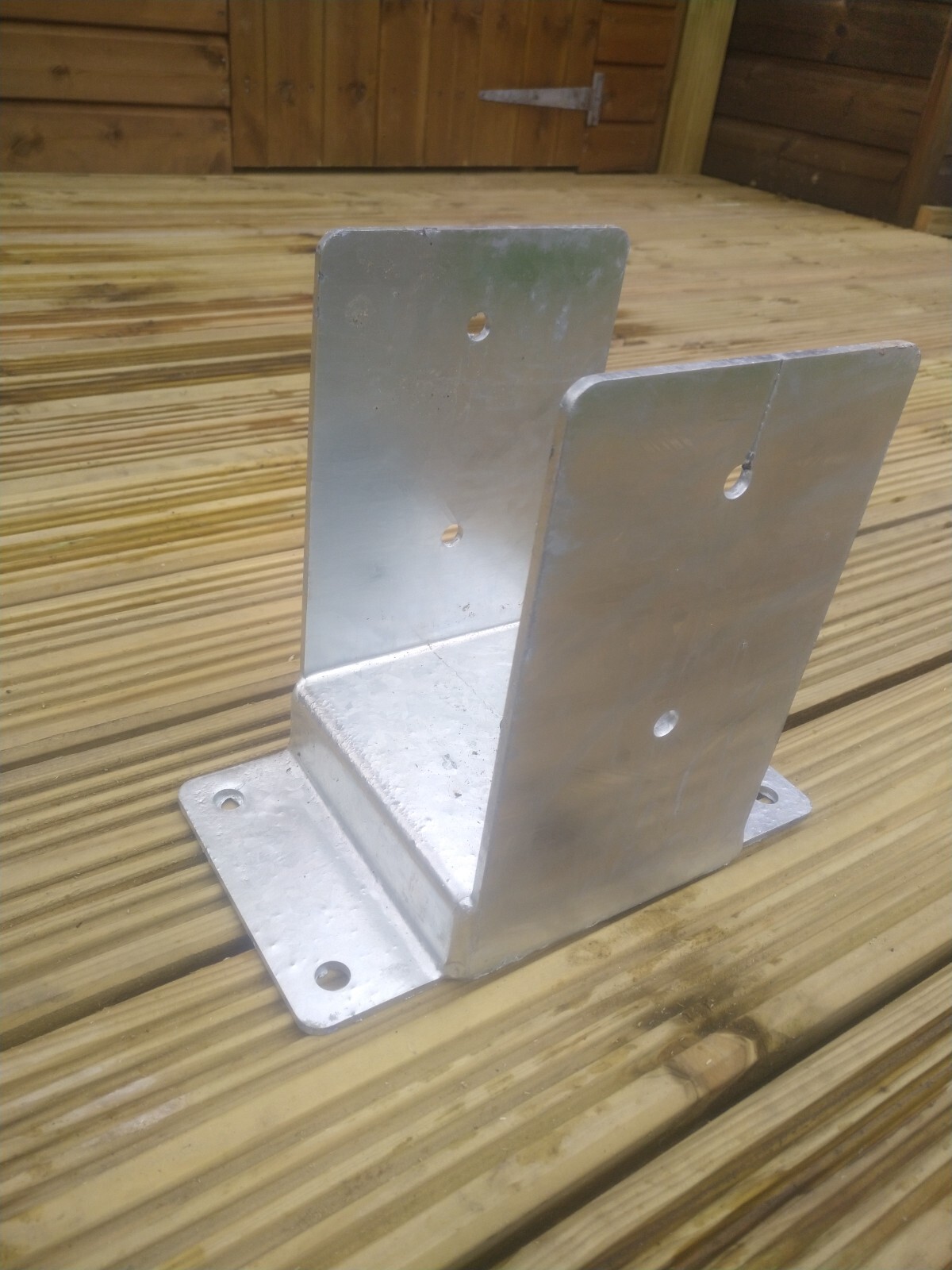 Post Socket Piller Base Support Brackets Galvanized Pergola 150mm Bolt ...