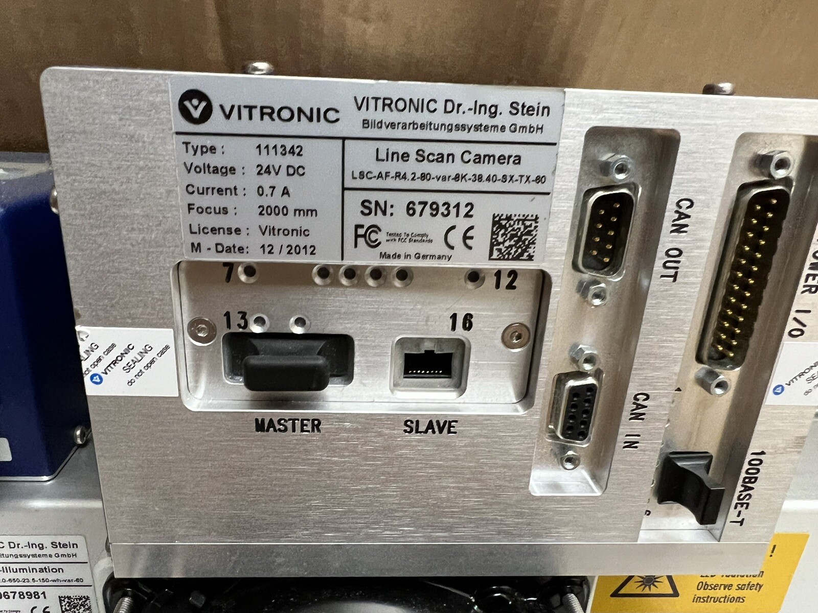 1 Set VITRONIC High-speed line Scan Camera System (UN-USED) | eBay