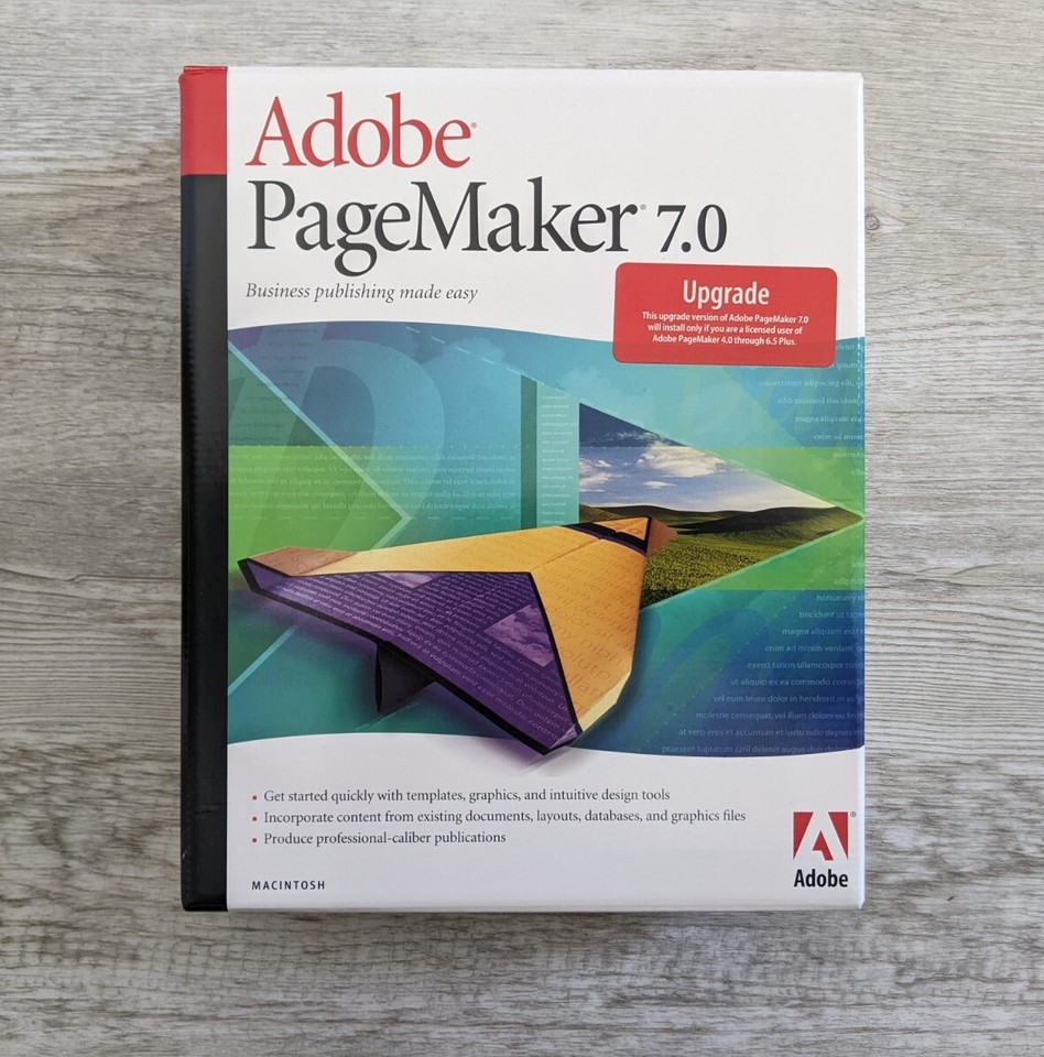 Adobe PageMaker 7.0 (Upgrade Version Product Key) 2 CDs With Serial ...