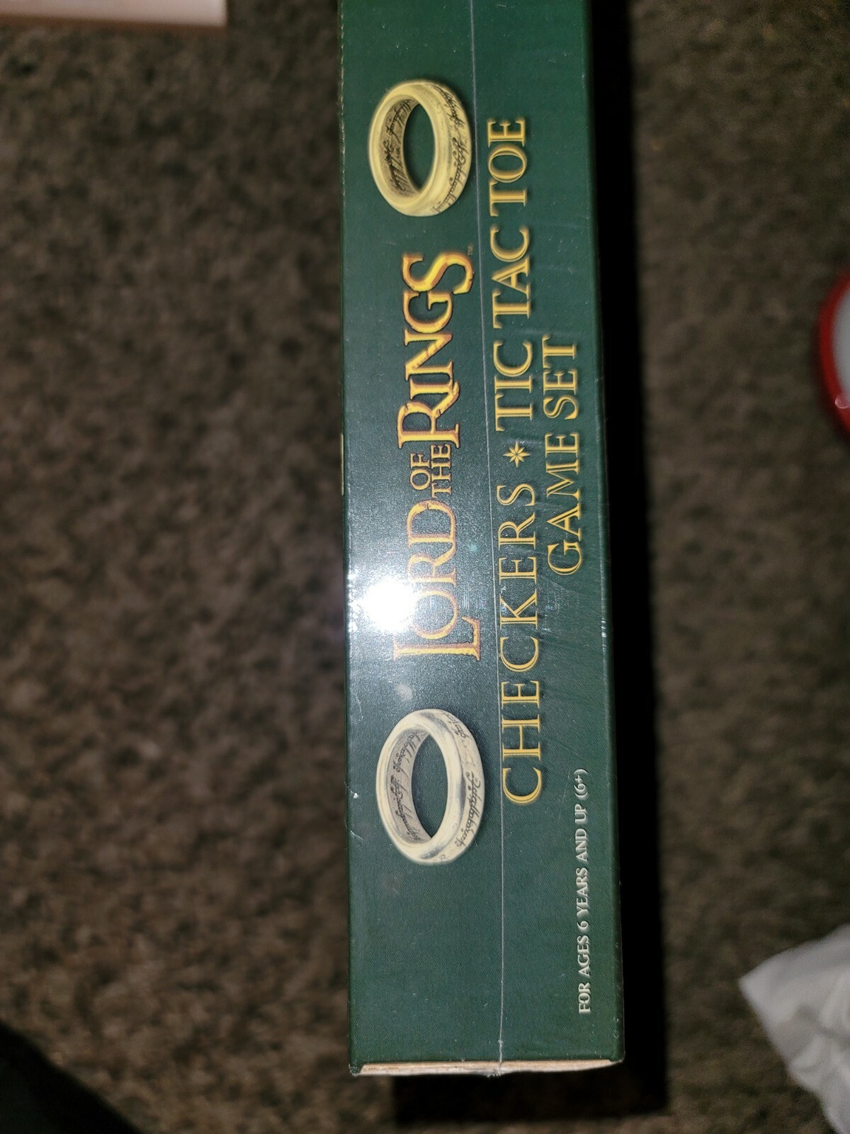 Lord of The Rings Checkers Tic Tac Toe Game Set by USAopoly - 2003 ...