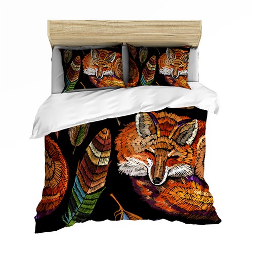 Fox Feather Single/Double/Queen/King Bed Doona/Quilt/Duvet Cover Set ...