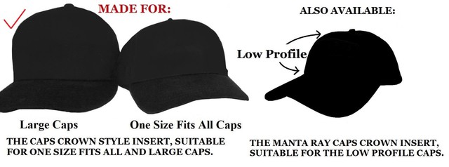 3 Pk. Beige-large Baseball Cap Crown Insert & Dome Panel Shaper Combo ...