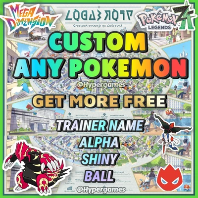 POKEMON Legends ZA - 6IV Alpha Shiny ANY Pokémon CUSTOM