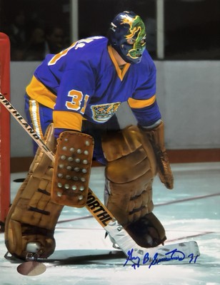 Gary SIMMONS Signed 8x10 Photo! Los Angeles Kings GOALIE Legend! Mask ...