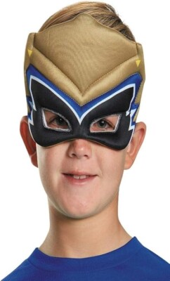 POWER RANGER MASK Child Gold Ranger Dino Charge Puffy half Mask NEW! | eBay
