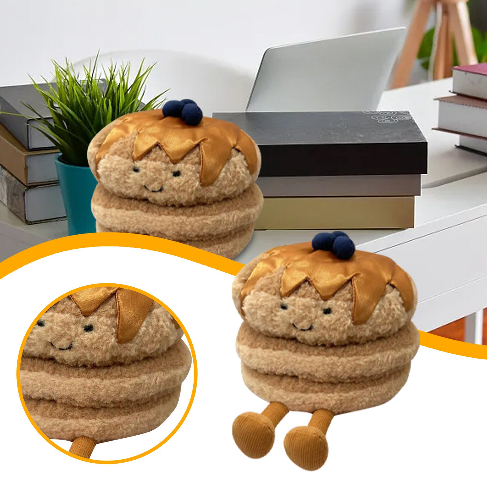 Amuseable Fran Pancakes Stuffed Muffin Cake Doll Plush Toy 13cm Gift ...