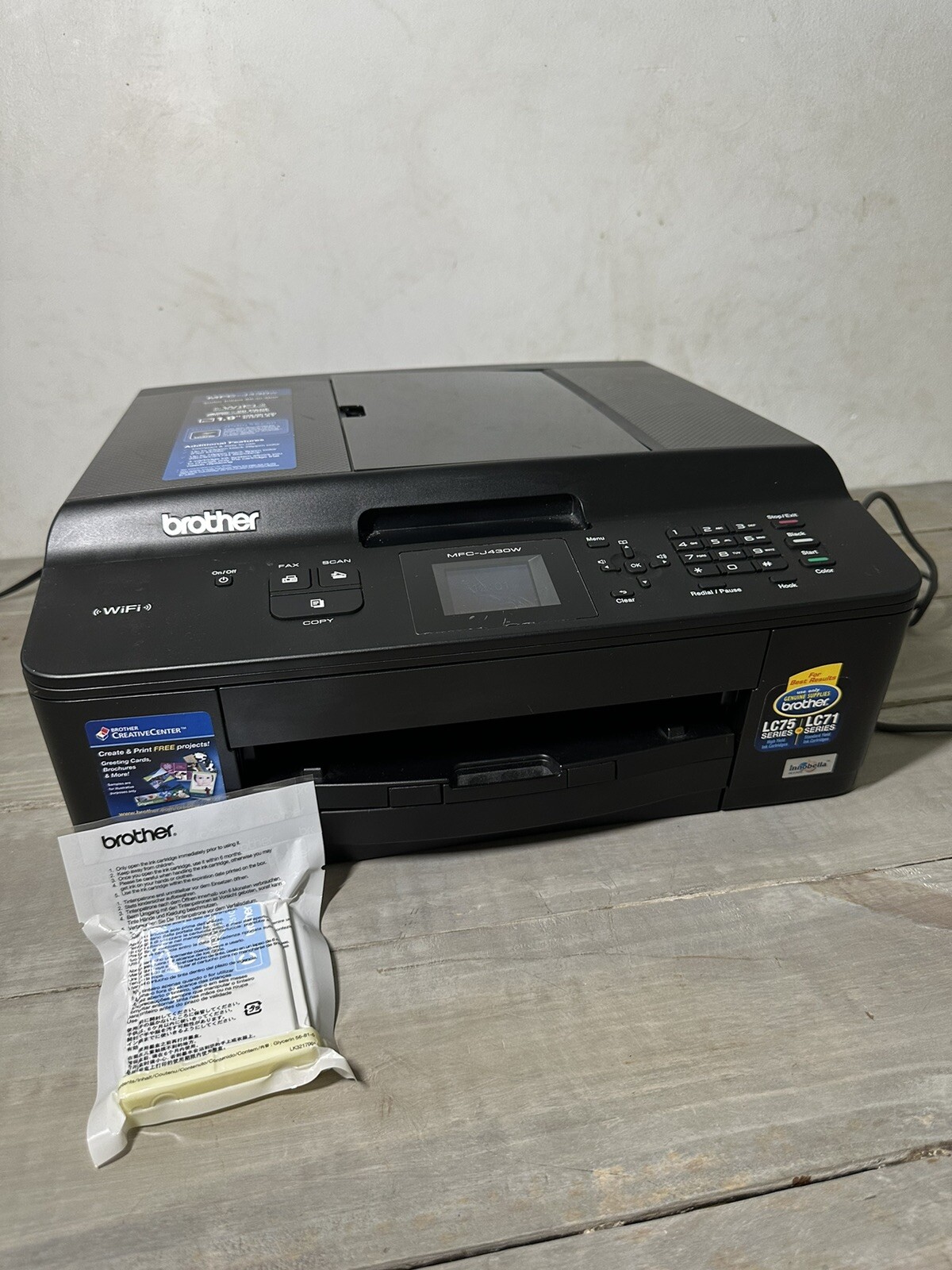 Brother MFC-J430W All-In-One Inkjet Printer Wifi Scanner Fax - PARTS ...