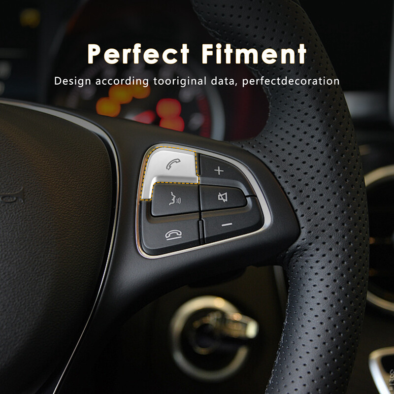 12Pcs Steering Wheel Button Covers Trim Stickers for GLC X253 2015 | eBay