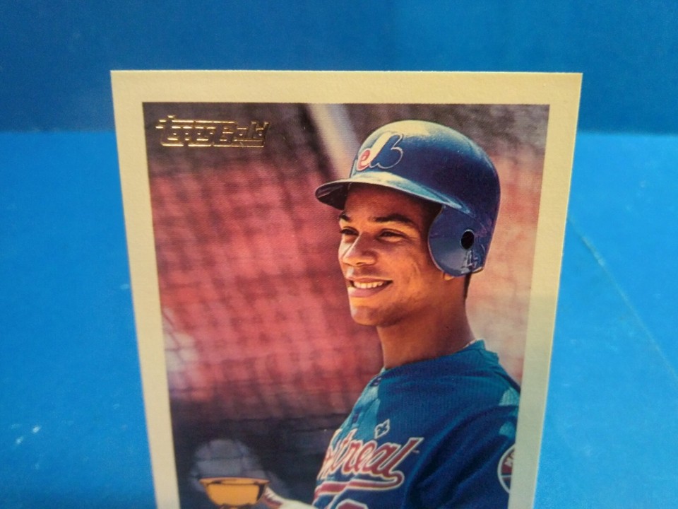 1993 Topps Baseball Card Rookie Gold Cup Moises Alou #123 Montreal ...