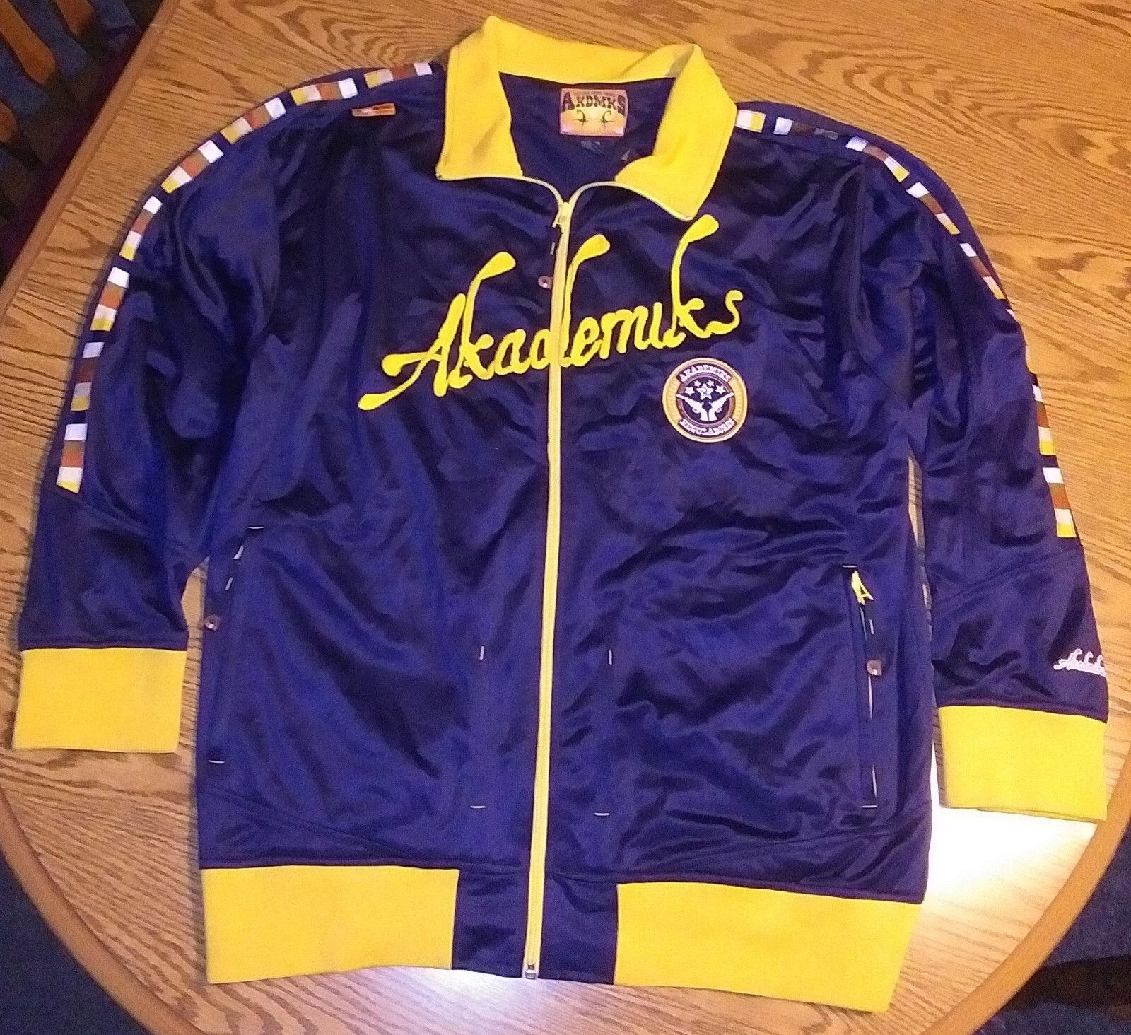 Akdmks Akademiks Reguladores Black/Gold Jacket Mens Size 2XL | eBay