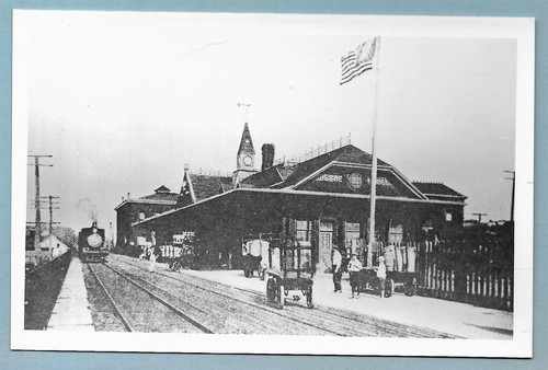 Vintage Postcard Railroad Station Woonsocket, Rhode Island Free ...