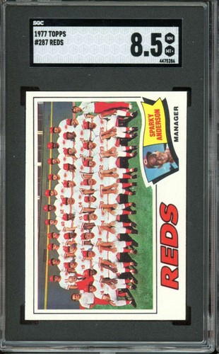 1977 Topps #287 Sparky Anderson MG Manager Reds Team Card HOF SGC 8.5 ...