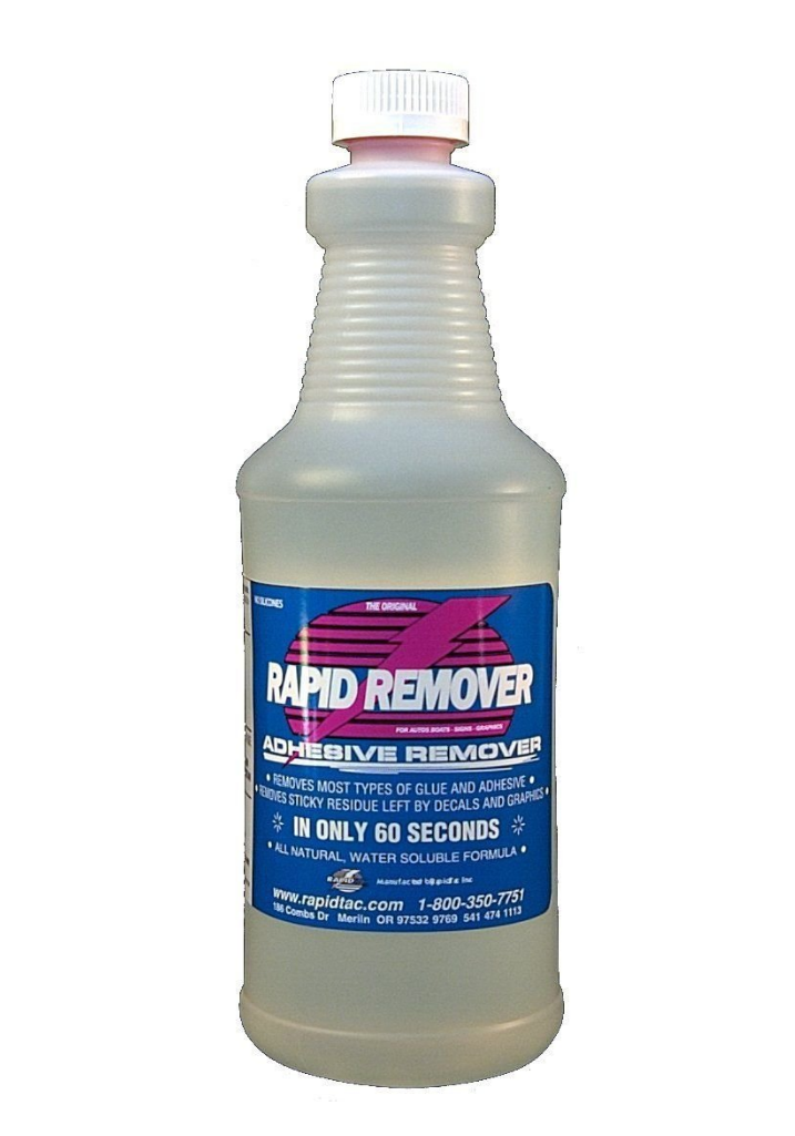 Rapid Remover Adhesive Remover for Vinyl Wraps Graphics Decals Stripes ...