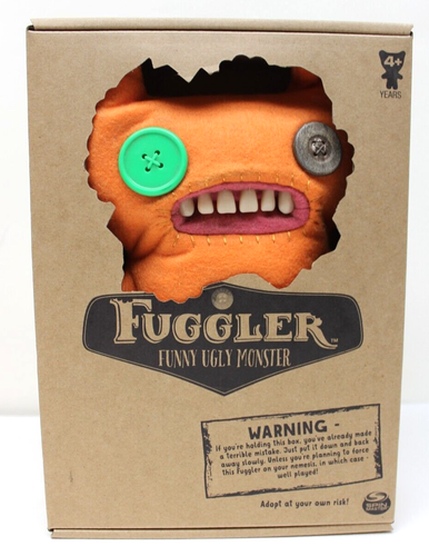 Spin Master Fuggler Funny Ugly Monster #6046947 9" Orange Plush Figure ...