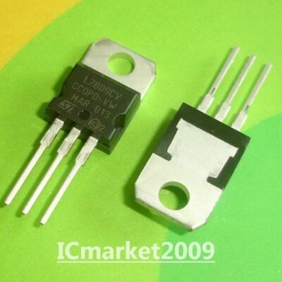 10 PCS L7809CV TO-220 LM7809 7809 9V 1.5A Positive Voltage Regulators ...