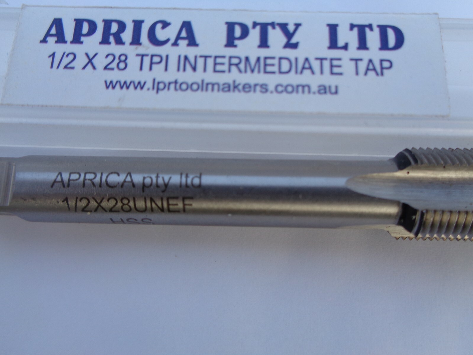 1/2 X 28 tpi UNEF Tap Special Thread INTERMEDIATE Aprica branded made ...