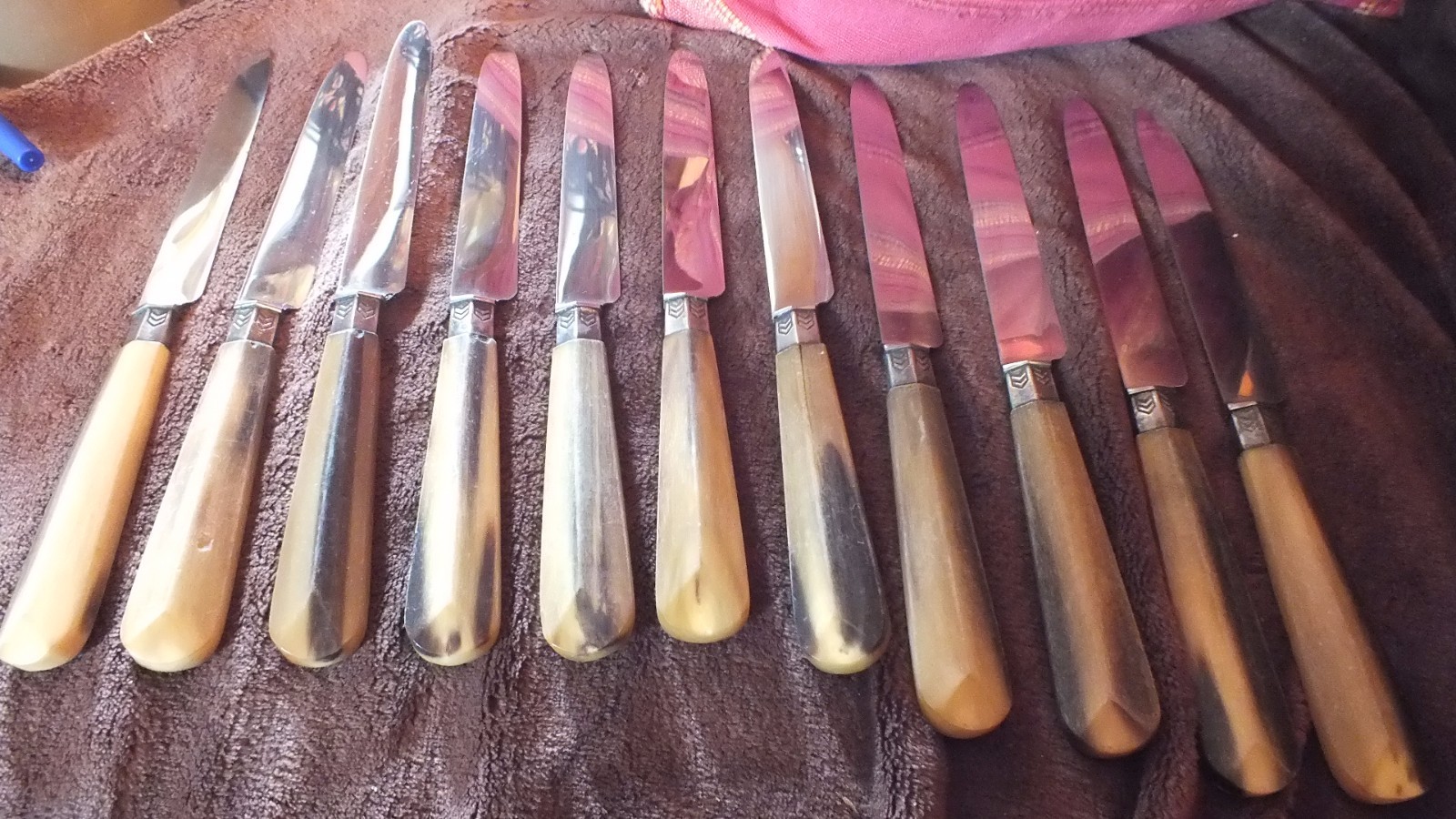 12 couteaux métal alliage blanc : A. GAUTIER, Nevers | eBay