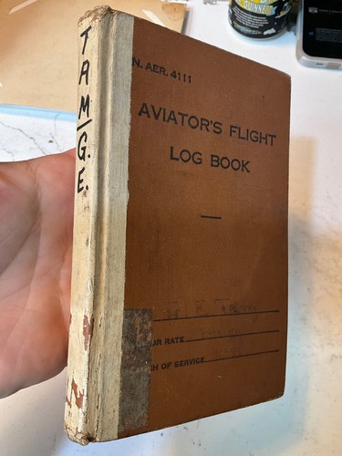 NAMED WWII US Navy Aviators Flight Log Book 1943-45 WW2 Logbook Pilot ...