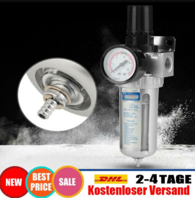 1/2" Druckluft Filter Druckminderer Wasserabscheider Wartungseinheit ...