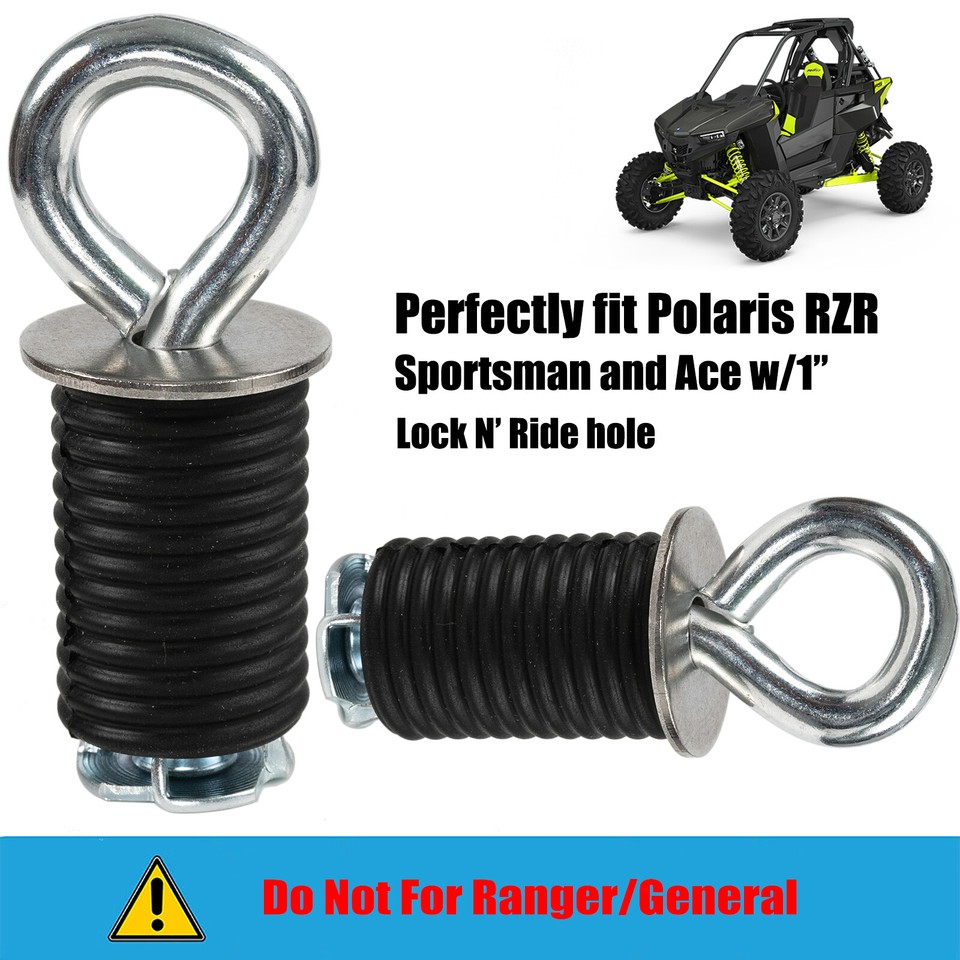 For POLARIS RZR ACE Lock&Ride ATV Bed Tie Down Anchor KNOB Sportsman ...
