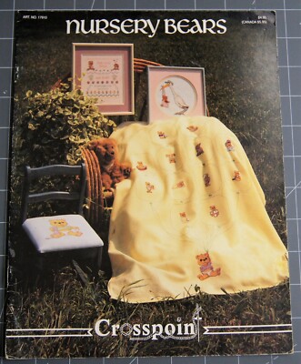 Nursery Bears Counted Cross Stitch Leaflet by Crosspoint | eBay