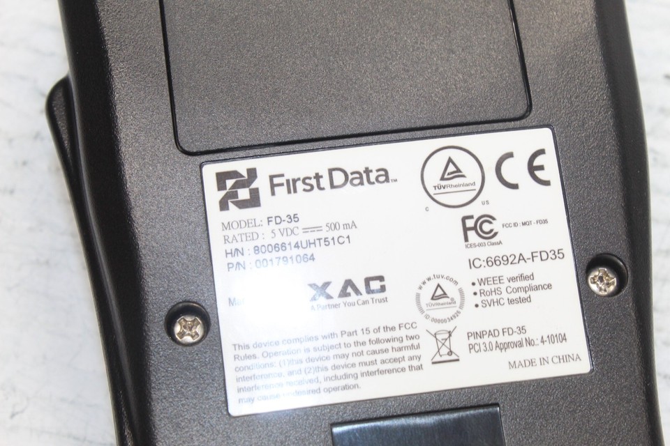 First Data FD-35 Pin Pad Credit Card Reader | eBay