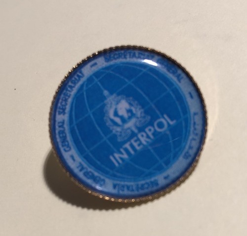 Badges & Patches INTERPOL ‘INTERNATIONAL POLICE’ Agency 25mm Gold ...