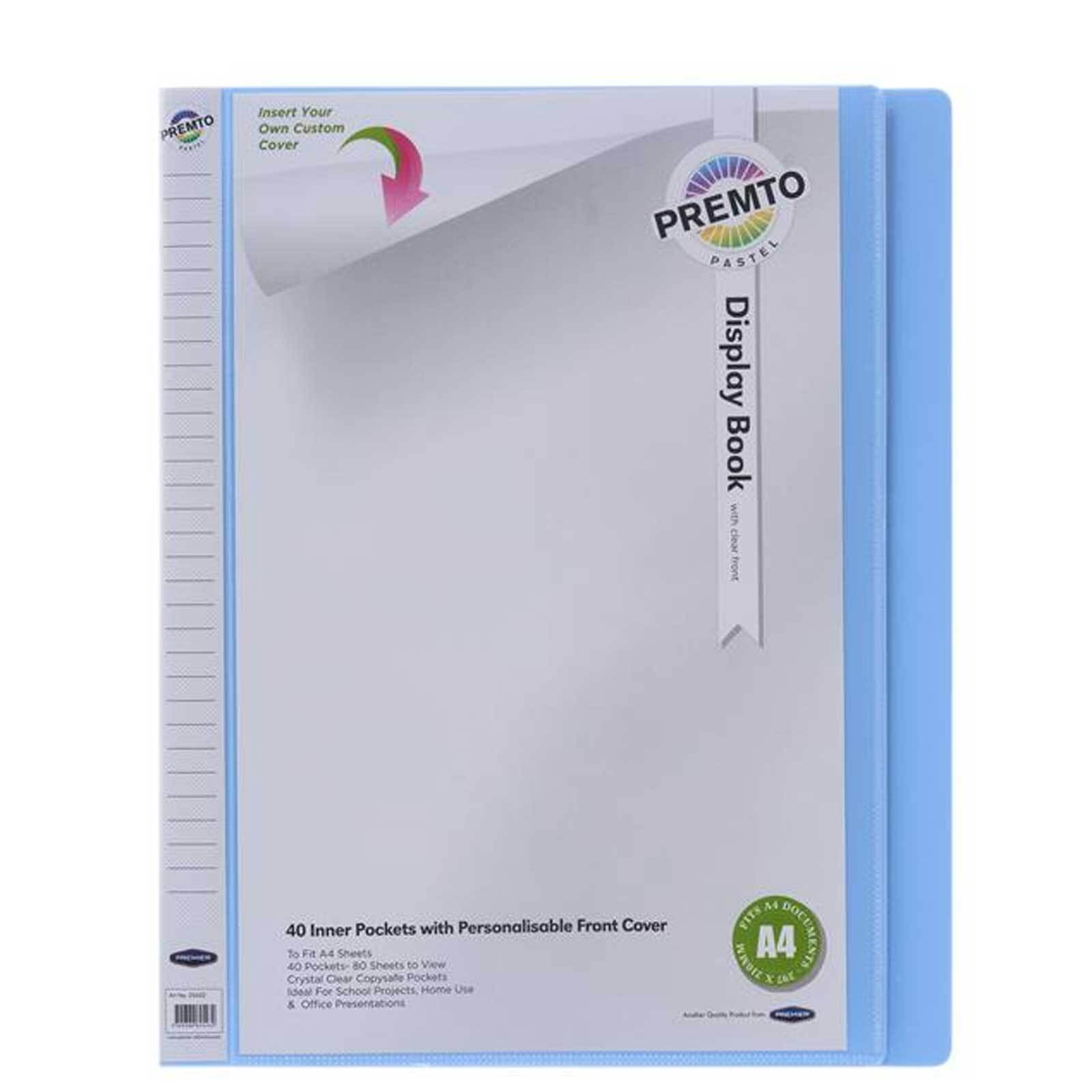 Display Book A4 Presentation Office Documents Storage Filing Folder 40 ...