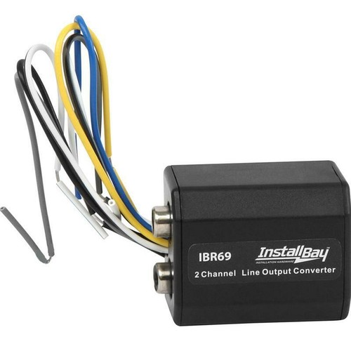 Install Bay IBR69 50W Per Channel Mini 2-Channel Line Output Converter ...