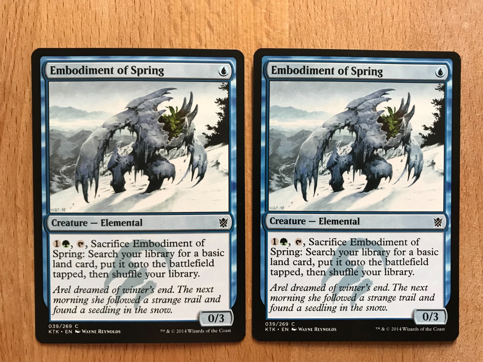 MTG Magic 2x Embodiment of Spring (Khans of Tarkir) M/NM Eng | eBay.de