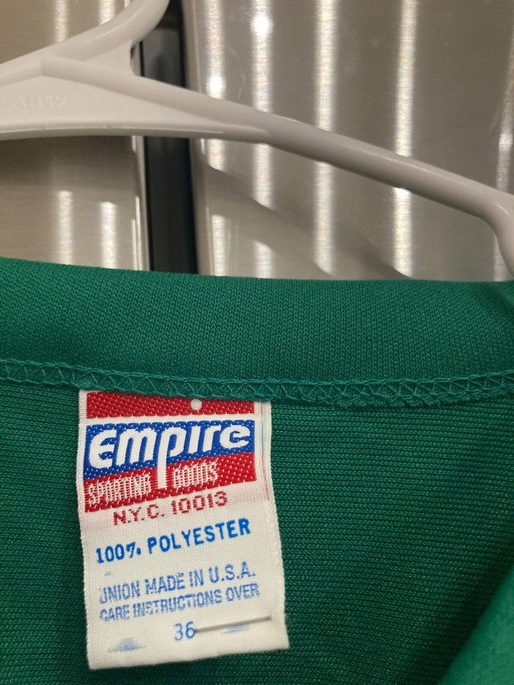 green vintage football jersey Empire polyester jersey men's Small NEW ...