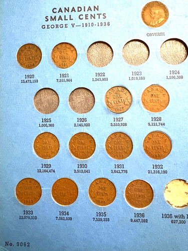 Whitman Canadian Small Cent Collection 1920-1972 | eBay