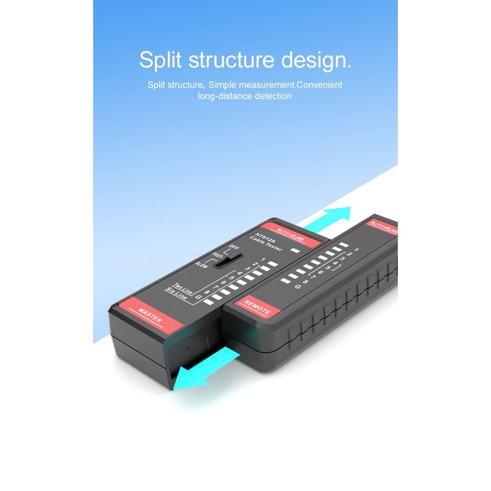 Portable Ethernet Cable Tester for Network LAN RJ45 and Telephone Line ...