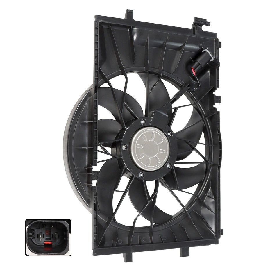 Radiator Cooling Fan Assembly 600W For Mercedes-Benz C-Class 2004-09 ...