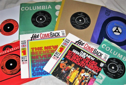 NEW/SEEKERS VINYL 45's LOT Folk Pop 7" Single Records Eve Graham Judith ...