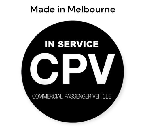 In Service CPV (Commercial Passenger Vehicle) Round Static Cling (102 ...