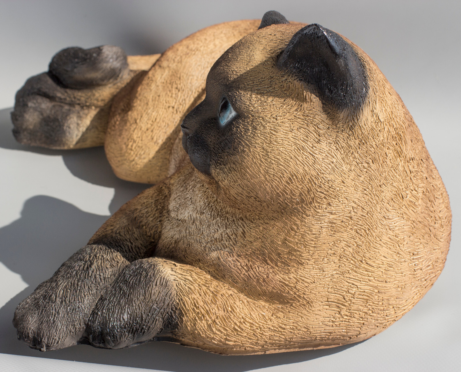 Large Coin Bank Siamese Cat Sculpture Unique Cash Storage Piggy Box ...