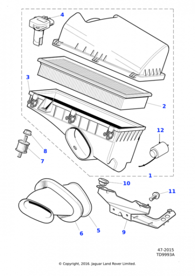Jaguar XJ40 XK8 X308 XJS Mount Air Filter EAC8130 GENUINE | eBay