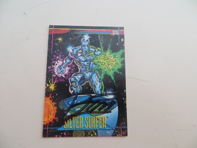 1993 SKYBOX MARVEL UNIVERSE 4 SILVER SURFER CARD SIGNED RON LIM ART ...