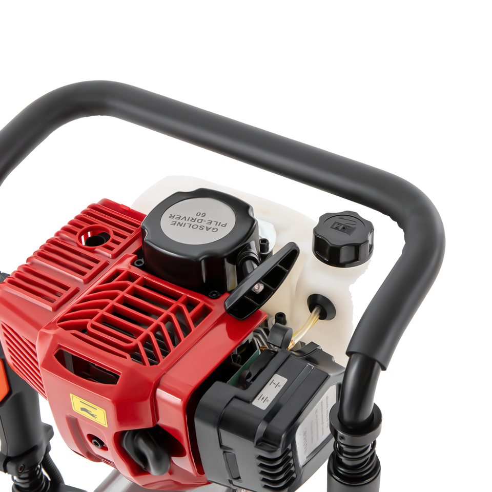 52CC 2.3HP Heavy Duty Gas Powered Fence Pile Driver T-Post Push ...