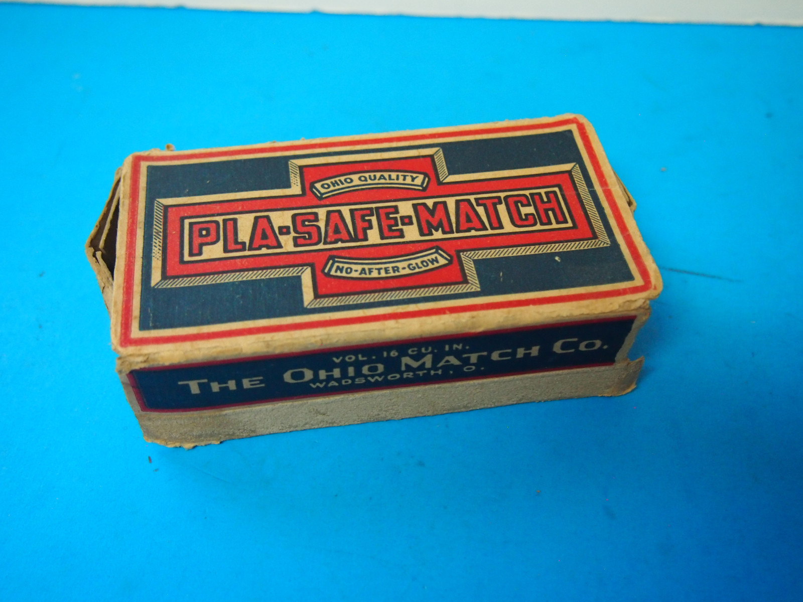 Antique PLA SAFE-Match Kitchen Matchbox Matches Ohio Match Company ...