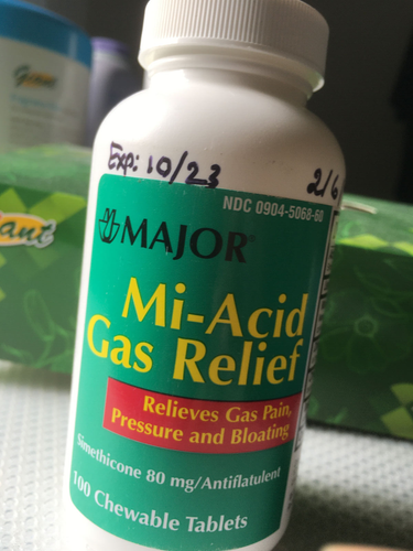 Major Mi-Acid Gas Relief Simethicone 80 mg 100 ct Chewable Tablets for ...