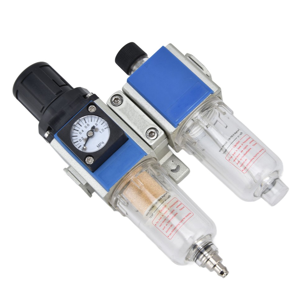 PT1/8 PT1/4 Air Compressor Flow Filter Pressure Regulator Lubricator ...