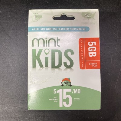 Mint Kids 5GB 5G 4G LTE Data Wireless Plan | eBay